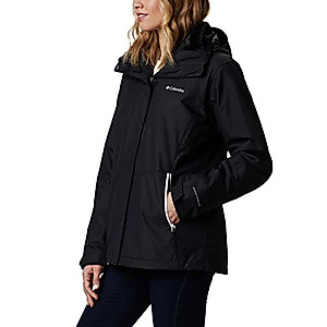 Columbia Women’s Bugaboo II Fleece Interchange Winter Jacket, Waterproof & Breathable, Black, Medium