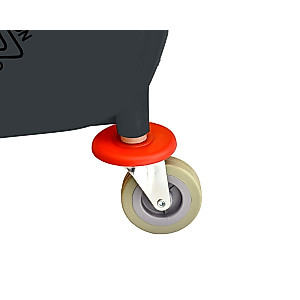 Alpine Industries 36 Quart Heavy Duty Mop Bucket with Removable Side Wringer, Rounded Front Lip, and Non Marking Wheels, Gray,ALP462-GRY