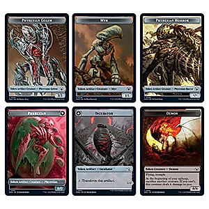 Magic The Gathering March of the Machine Commander Deck - Growing Threat (100-Card Deck, 10 Planechase cards, Collector Booster Sample Pack + Accessories)