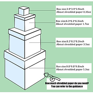 ZHODR Cut Paper Shred Filler for Gift Boxes,8 oz (1/2 lb) Easter Basket Filler, Filler for Wrapping Gifts, Crafting Activities, Display Merchandise, Weight and Many Color Options(Ivory White)