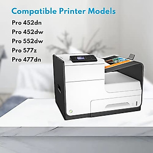 972A Ink Cartridges (4-Pack, Black/Cyan/Magenta/Yellow) - Owrd Compatible 972A Toner Set Replacement for HP PageWide Pro 452 Series, 477 Series, 552dw, 577 Series