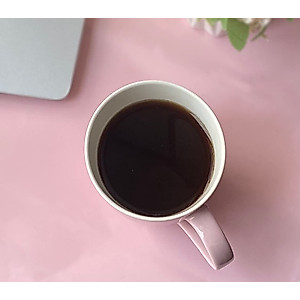 MIWARE 18 Ounce Porcelain Mugs, Set of 4, Coffee, Tea and Cocoa Mug Set, Different Shades of Pink