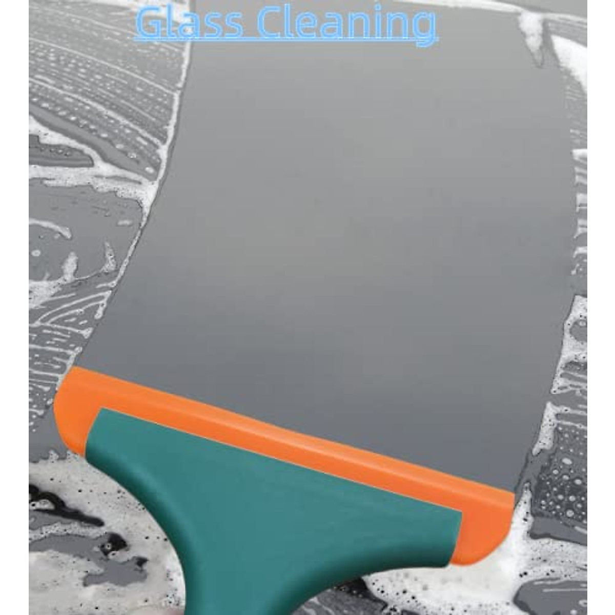 2 Pcs Silicone Squeegee, Handheld 6 inch Super Soft Small Silicone Glass Cleaning Squeegee,for Auto Glass Film,Bath Mirror,Windows,Glass Doors,Countertop Cleaning,Car Window (Dark Green)
