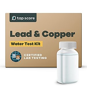 Tap Score Lead & Copper in Water Test Kit | Well or City | Full Report | EPA Certified Drinking Water Labs | #1 Best Home Water Test 2021-24 NYT Wirecutter | 100% Unbiased