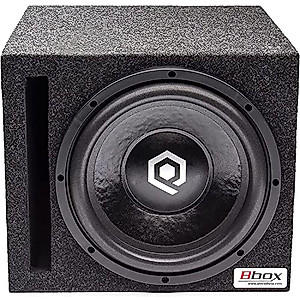 Bbox 12SVSC Single Vented 12 Inch Subwoofer Box - Premium Subwoofer Box Improves Audio Quality, Sound & Bass - Car Subwoofer Boxes & Enclosures with Nickel Finish Terminals