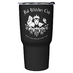 Disney Bad Witch Club 27 oz Stainless Steel Insulated Travel Mug, 27 Ounce, Multicolored