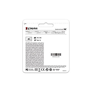 Kingston 128GB SDXC Canvas Select Plus 100MB/s Read Class 10 UHS-I U1 V30 Memory Card (SDS2/128GB)