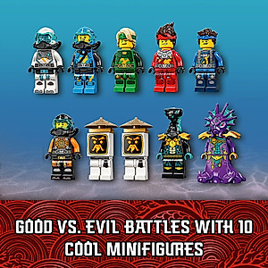 LEGO NINJAGO Hydro Bounty Building Set, 71756 Submarine Toy with Kai and NYA Minifigures, Ninja Toys, Gifts, Presents for Kids, Boys, Girls Age 9 Plus Years Old