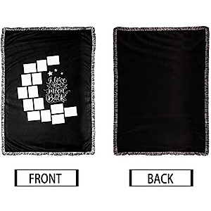 LYFLES 2 Pack Sublimation Blanks Throw Blanket with 14 Photos Panel 40"X60",100% Polyester