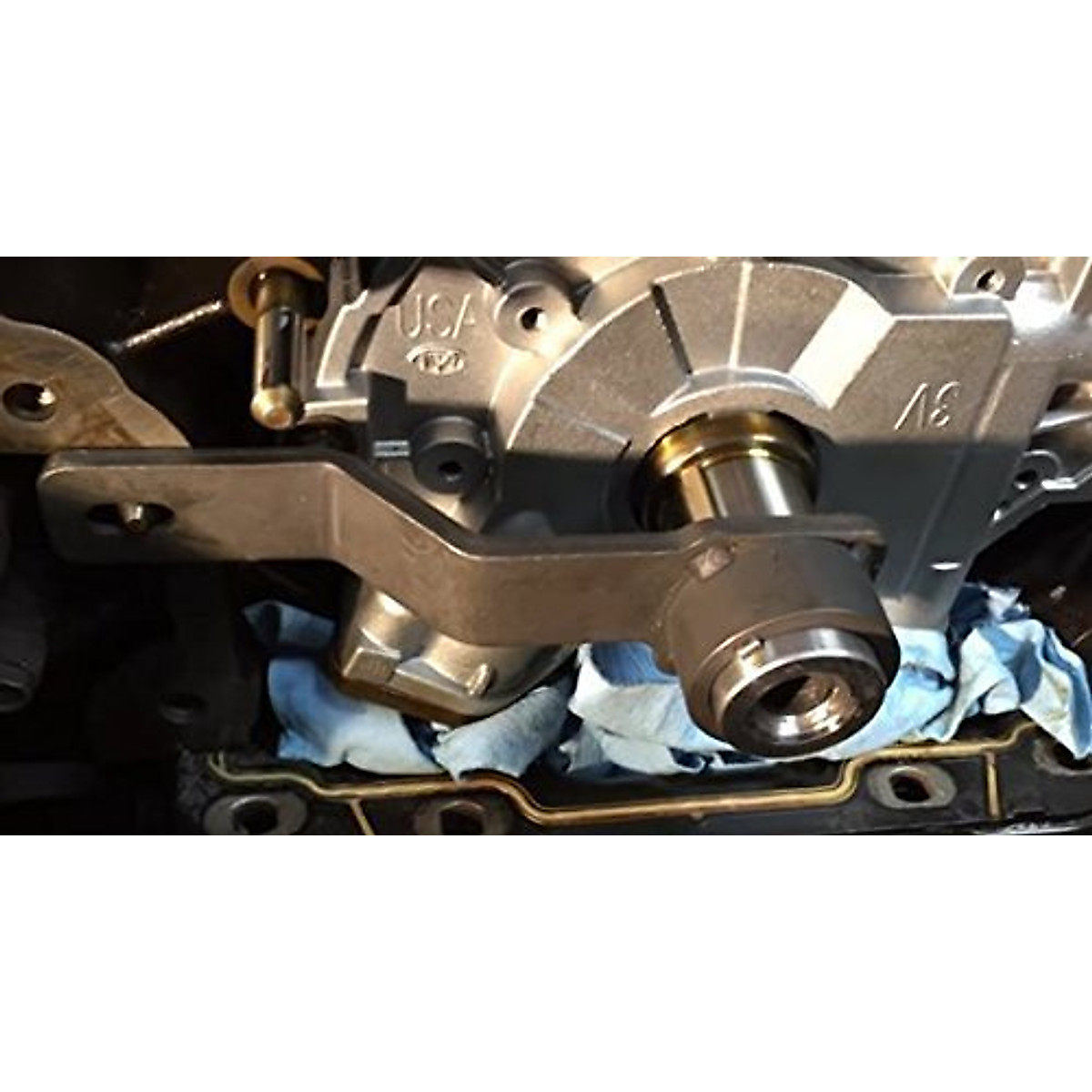 E-cowlboy Crankshaft Positioning Tool for Ford 1993-newer 4.2L 4.6L 5.4L 6.8L Engines Crankshaft Holding Tool Timing Chain Installation Replace for Rotunda 303-448, T93P-6303-A, 6024 & 525219