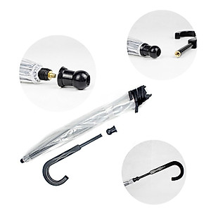 OMEM Portable Modular Dog Umbrella with Leash Pet Outdoor Rainproof Supplies, Diameter 28.3"