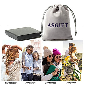 ASGIFT Laughing Buddha Necklace Black Obsidian Buddha Pendant with Adjustable Bead Chain Large Lucky Buddah Necklaces Jewelry for Men Women