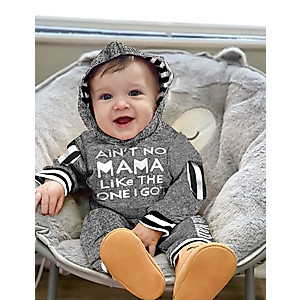Fommy Baby Boy Clothes 0-3 Months boy clothes Letter Print Hoodies+Little Man Stripe Long Pants 2PCS Infant Boy Outfit Baby Boy Stuff Gifts Clothing Set