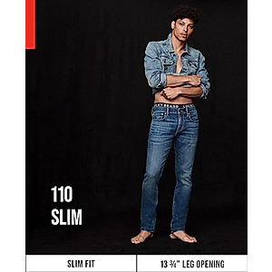 Lucky Brand Men's 110 Slim Coolmax Stretch Jean, Mcarthur, 32Wx30L