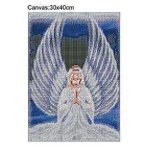 VKTECH Full Drill Angel 5D DIY Diamond Embroidery Painting Mosaic Cross Stitch Round Rhinestones Beads Kits Home Wall Decor