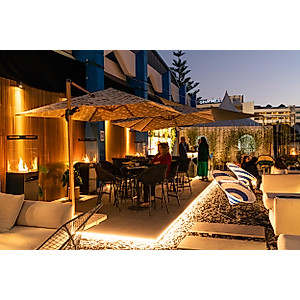 Planika Lighthouse Outdoor Patio Heater Propane Outdoor Fireplace for Patio Propane Fire Pit for Outside Heater Outdoor Gas Heaters for Patio Commercial