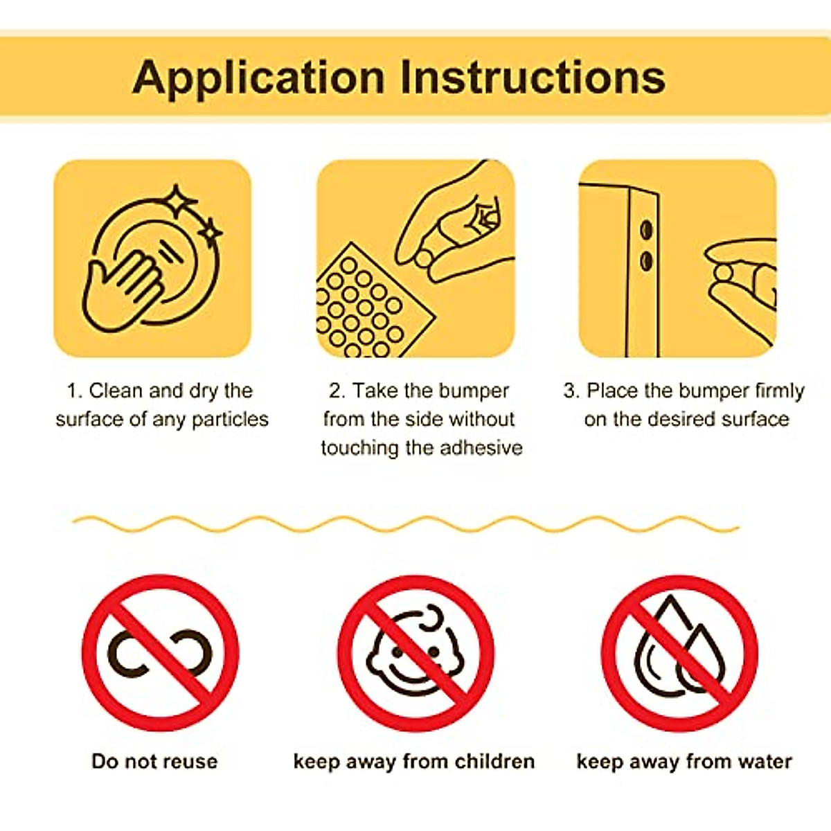 TIONTURE Cabinet Door Bumpers 128 Pcs Rubber Self Adhesive Pads for Drawers Noise Dampening Bumper Pads Glassware Picture Frames Small Furniture