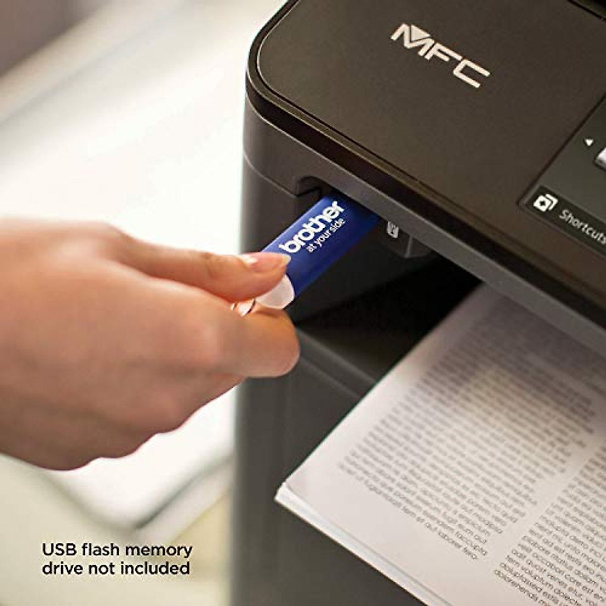 Brother Monochrome Laser Printer, Multifunction Printer, All-in-One Printer, MFC-L5800DW, Wireless Networking, Mobile Printing & Scanning, Duplex Printing, Amazon Dash Replenishment Ready