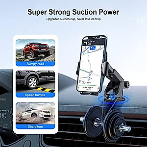 Wireless Car Charger Mount, SOARUN [Unique 7 Colors LED Dynamic Backlit] 15W Wireless Fast Charging Car Phone Holder, Auto-Clamping Wireless Car Charger for iPhone 14 Pro 13 12, Samsung S23 Ultra S22
