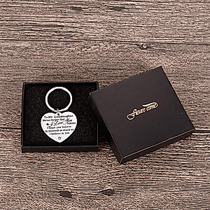 Granddaughter Keychain Gifts for Valentine Graduation from Grandma Grandpa to Granddaughter Mothers Day for Grand Kids Her Teen Adult Women Teenage Girls Christmas Gifts Inspirational Jewelry