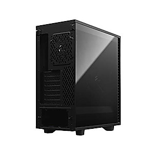 Fractal Design Define 7 Compact Black Brushed Aluminum/Steel ATX Compact Silent Dark Tinted Tempered Glass Window Mid Tower Computer Case