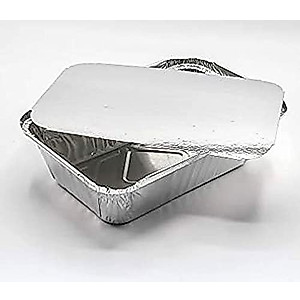 Aluminum Containers with Lids (50 Count)
