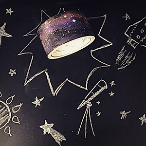 Duck Brand 283039 Printed Duct Tape, Single Roll, Galaxy