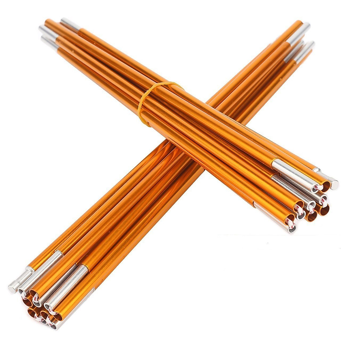 2pcs Aluminum Alloy Tent Pole Support Replacement Accessory for Camping Hiking, 142 inch/pc (1)