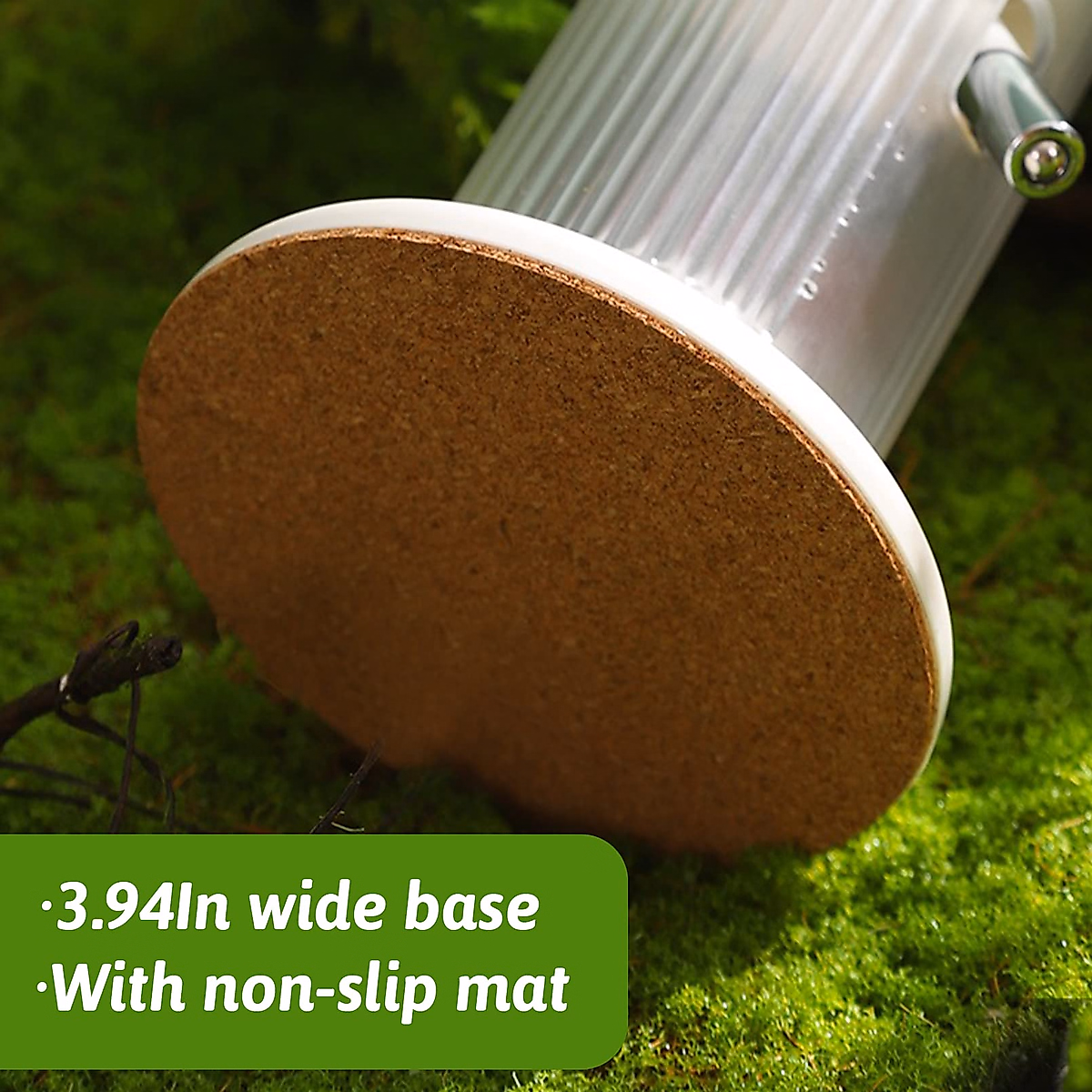 Hamiledyi Hamster Water Bottle with Lights Stand No Drip Small Animal Water Dispenser Pet Drinker Stand for Guinea Pig Mouse Gerbil Squirrel Small Animal Habitat Decoration (Green)