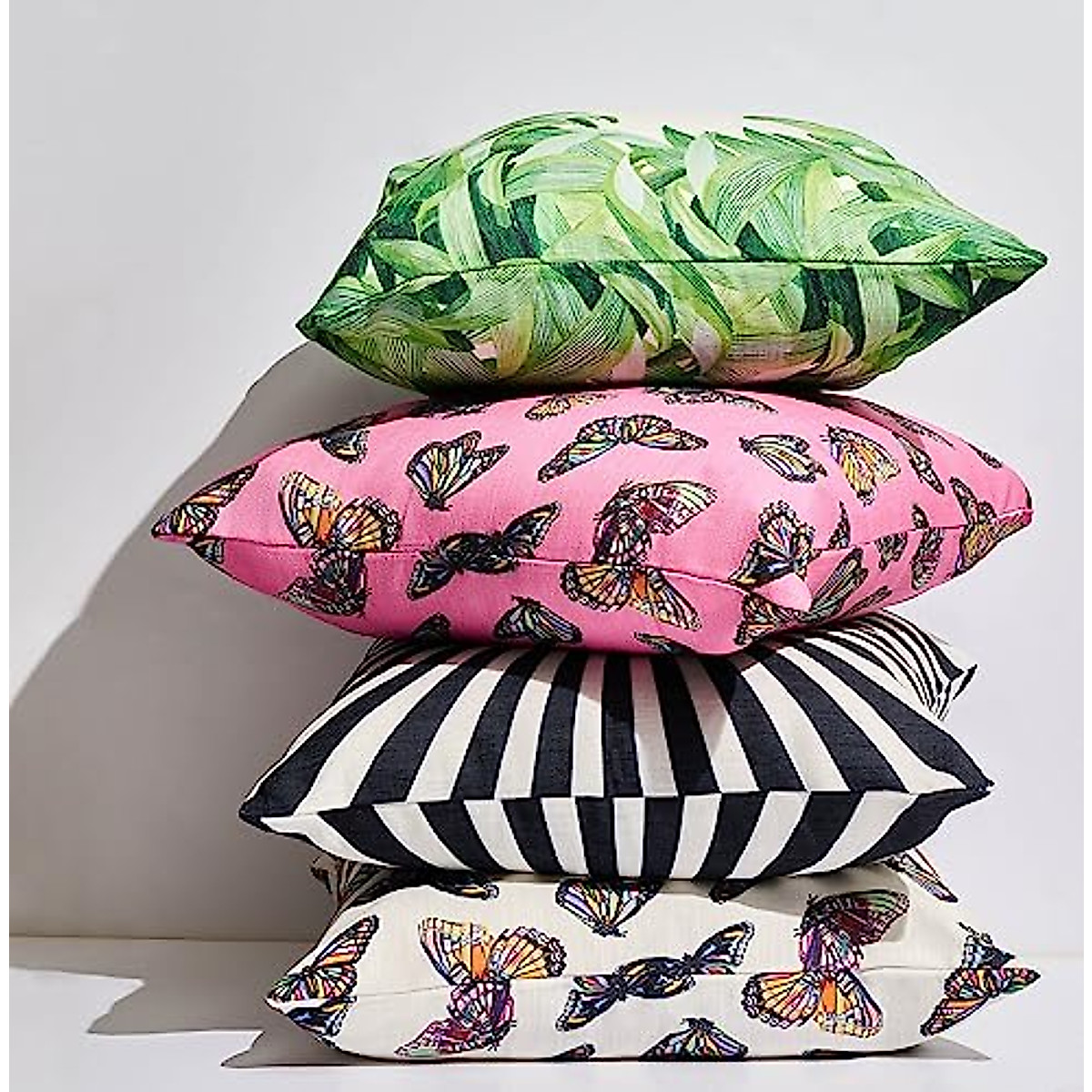 Cebo Decor Decorative Pillow Pura Vida Rose 20" 20 Pillow | Zipper Pillowcase Looks Beautiful for Home | Made with Faux Linen, Stuffed Feather, & 100% Polyester Pillow Case