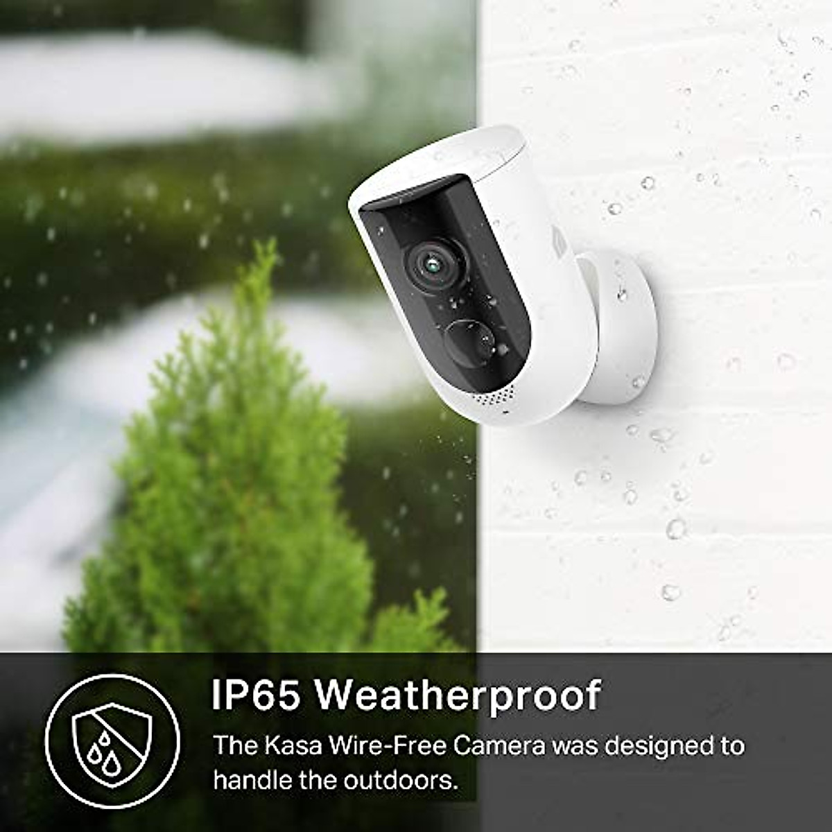 Kasa Home Security Camera System Wireless Outdoor & Indoor Camera by TP-Link, 1080P HD with Siren, Night Vision, Battery Rechargeable, Magnetic Wall Mount, Works w/Alexa & Google Home (KC300S2)