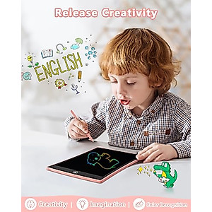 KOKODI Kids Toys LCD Writing Tablet, Colorful Toddler Drawing Pad Doodle Board Erasable, Educational Learning Toys Birthday Gifts for Girls Boys Age 3 4 5 6 7 8（Pink）