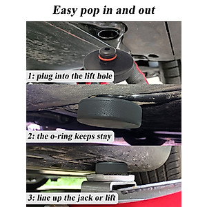 SYOAUTO Jack Pad for Tesla Model 3/Y/S/X Tesla Pucks Rubber Lifting Jack Pad 4 Packs Tesla Model Y Accessories 2024 2023 2022 2021