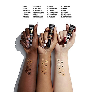 NYX PROFESSIONAL MAKEUP Born To Glow Radiant Concealer, Medium Coverage - Mocha