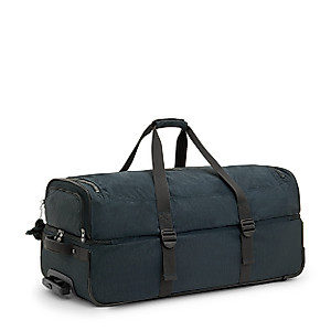 Kipling Women's Teagan L Wheeled Duffle Bag, Multifunctional, Roomy Interior, Nylon Travel Suitcase