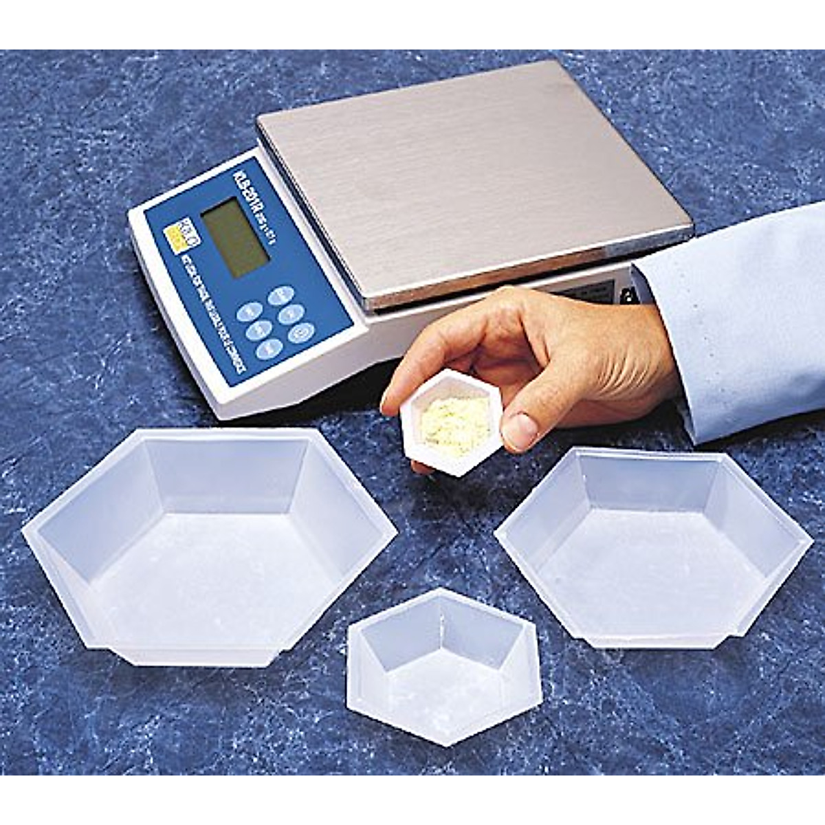 SEOH Plastic Hexagonal Weigh Boats Micro Dish 100pk