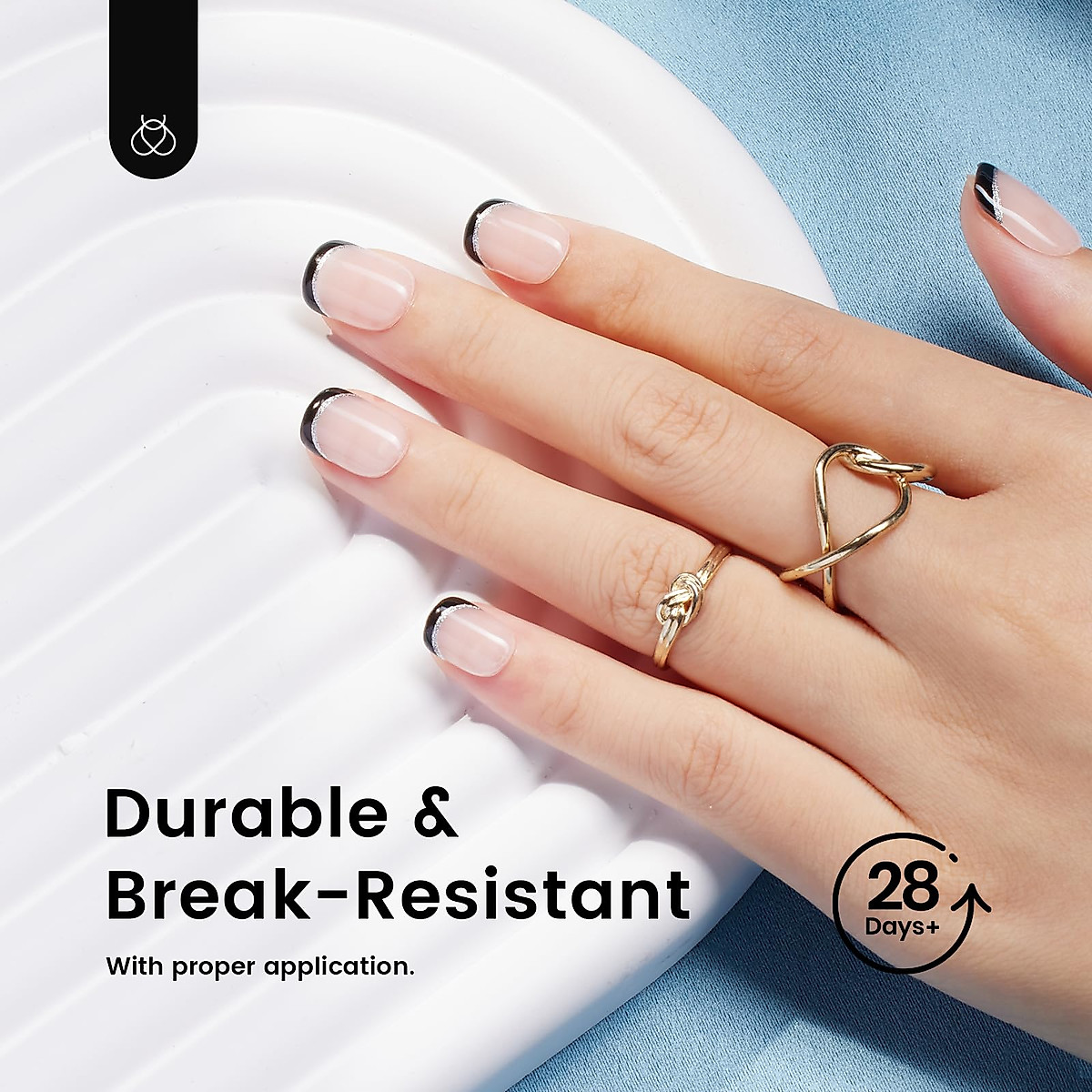 Beetles 504Pcs XS Short Square Nail Tips,12 Sizes Fake Nail Pre Shaped Half Matte Etch X Nail Tips Full Cover False Clear Acrylic Press on Nails for Gel Polish Nail Art Design,Nail Glues Needed