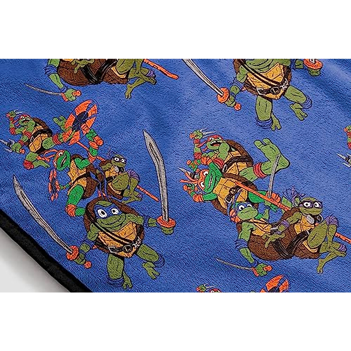 Nickelodeon Teenage Mutant Ninja Turtles Mutant Mayhem Plush Throw Blanket - Measures 40 x 50 - Super Soft Fleece Kids Bedding