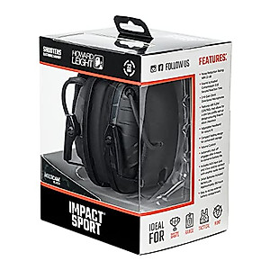 Howard Leight by Honeywell Impact Sport Sound Amplification Electronic Shooting Earmuff, Green