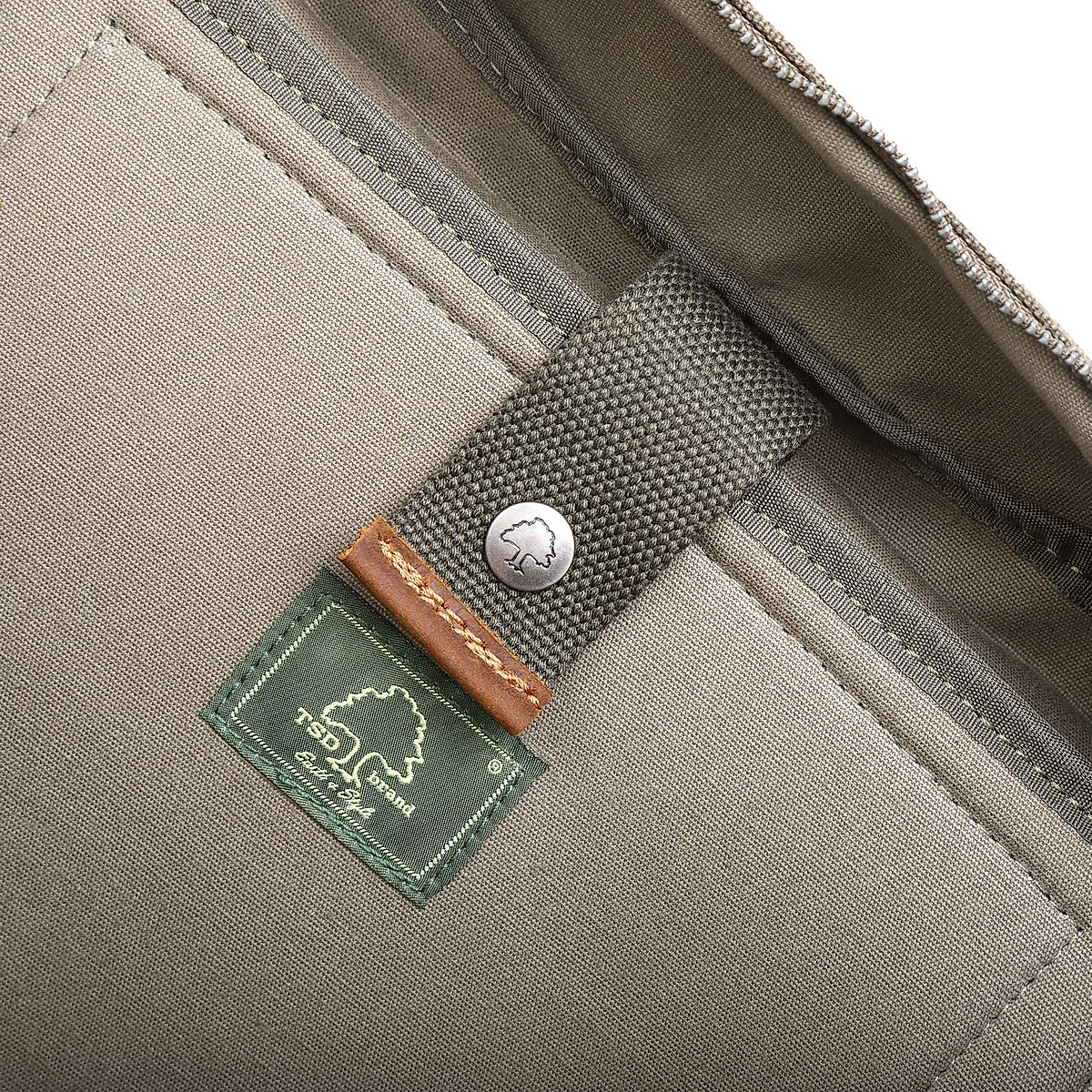 TSD Brand Valley Hill Canvas Backpack (Olive)