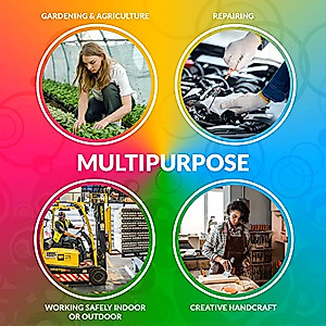 AMZ Yellow String Knit Gloves 10" Medium Pack of 24 Work Cotton Gloves for Men, Women Reusable Cotton Work Gloves Medium, Breathable Working Grip Gloves, Thick String Knit Work Gloves, Cloth Gloves