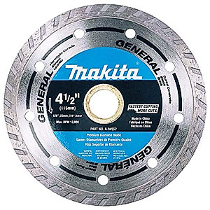 Makita 2 Pack - 4.5” Turbo Diamond Blades For Grinders & Circular Saws - Ultra-Fast Cutting For Concrete, Masonry & Brick - 5/8”, 20mm & 7/8” Arbors