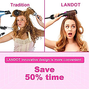 Hair Dryer Brush Blow Dryer Brush in One - Plus 2.0 One-Step Hot Air Brush - 4 in 1 HairDryer Styler and Volumizer for Drying Straightening Curling Volumizing Hair