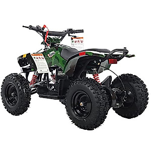 X-PRO Bolt 40cc ATV 4 Wheelers 40cc ATV Quads Quad with Gloves, Goggle and Face Mask (Green Camo)