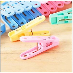 FRANK PRESSIE Clothespin Bag for Outdoor Clothesline Waterproof with Closing String and Hanging Hook for Line with 40 Pcs Eco Wooden Clothes Pins in Peg Organizer