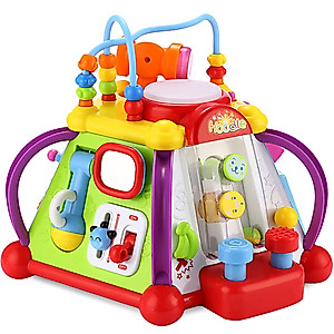 Liberty Imports 15-in-1 Musical Activity Cube Educational Game Play Center Baby Toddler Toy with Lights and Sounds for Early Learning and Development