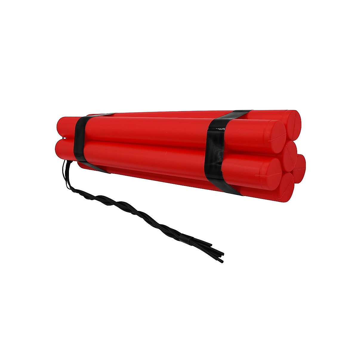 Nicky Bigs Novelties Adult Fake Dynamite Red TNT 6 Stick Bundle Plastic Prank Pretend Explosive Bomb Pack Film Costume Prop