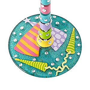 Enesco Designs by Lolita “Bling Celebrate” Hand-Painted Artisan Super Bling Wine Glass, 22 oz