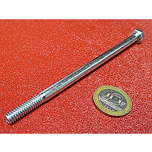 Grade 5 Zinc Steel Hex Bolts RH PT 1/4"-20 x 5.00" Length 50 pcs