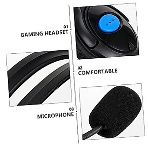 UKCOCO Headphones Gaming Headphone Gaming Earphone Stereo Earphone Big Headphone Game Headset Game Supply Professional Gaming Headset Light Headset Surround Sound Headset Glowing Headset